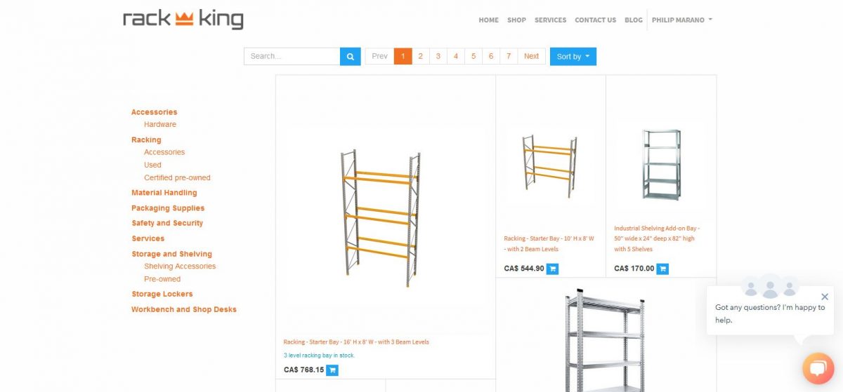 Browse 1000’s of Industrial Products at Rack-king – Racking.ca